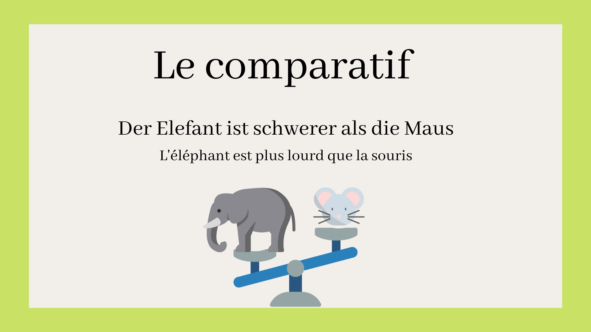 Comparatif et superlatif en allemand - Geniallemand